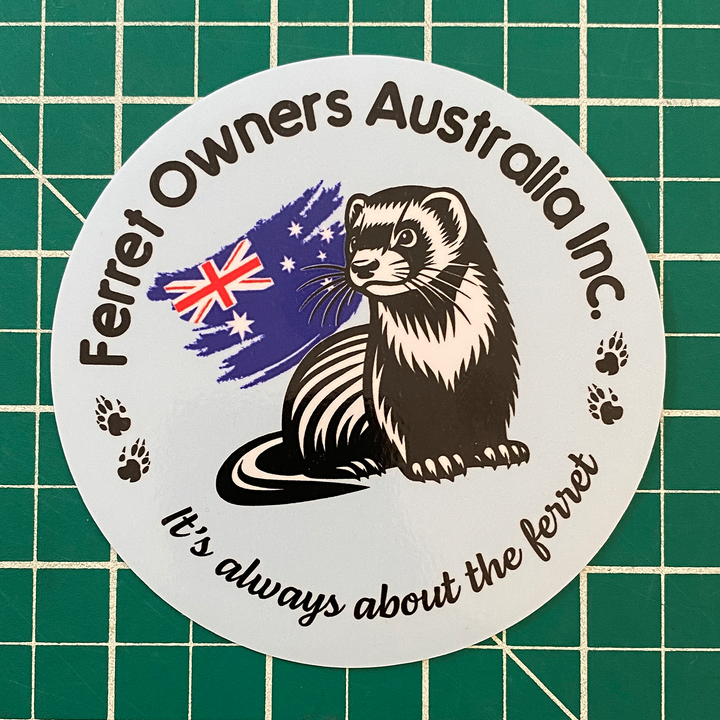 Ferret Stickers | Decals Stickers For Ferret Owners Australia ...