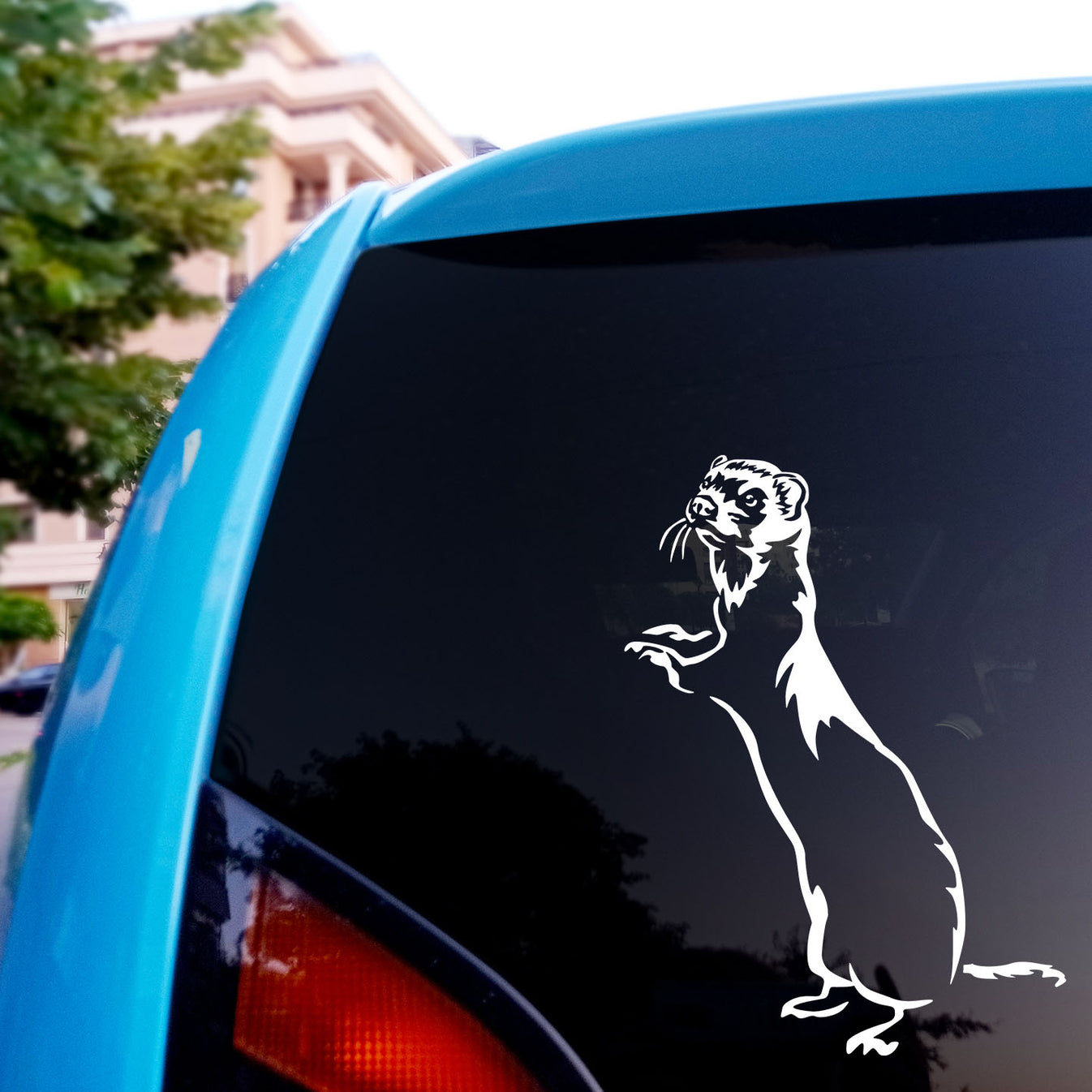Ferret Standing Decal | Ferret Stickers Australia – FerretOwnersAustralia